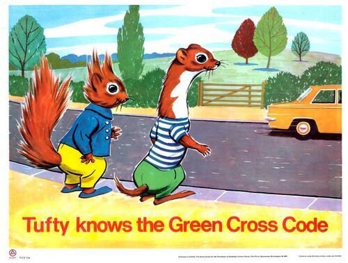 Vintage Tufty Club British Road Safety for Children Poster Print A3/a4 ...