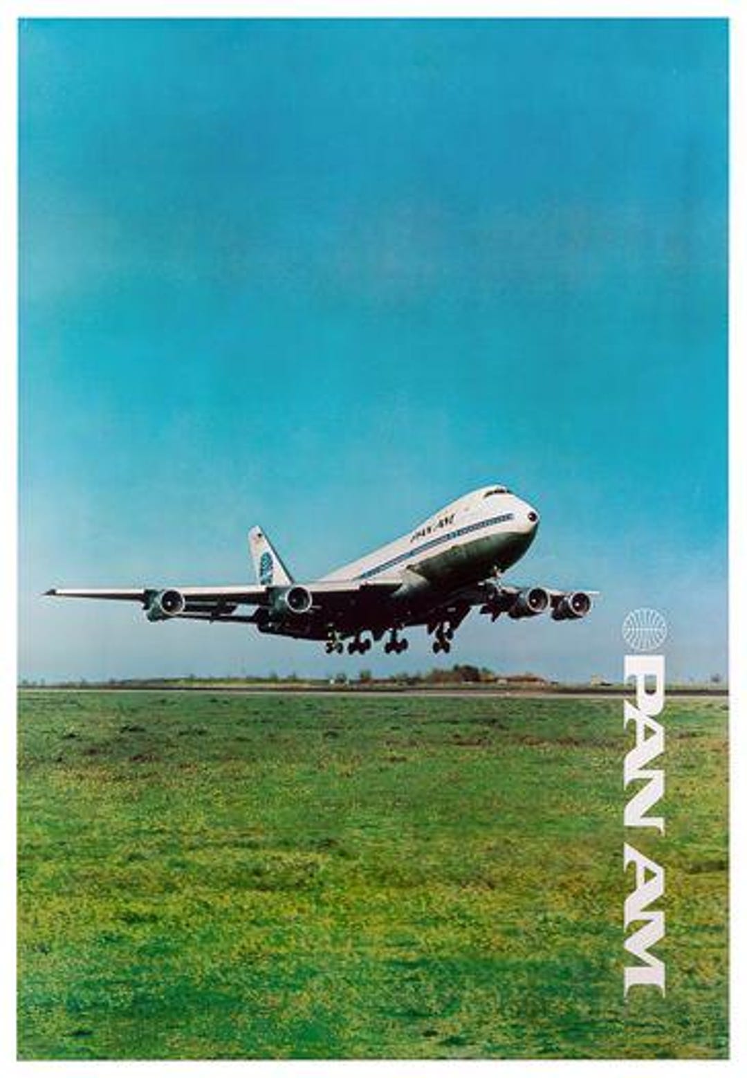Vintage Pan Am Boeing 747 Poster Print A3/A4 - Etsy Australia
