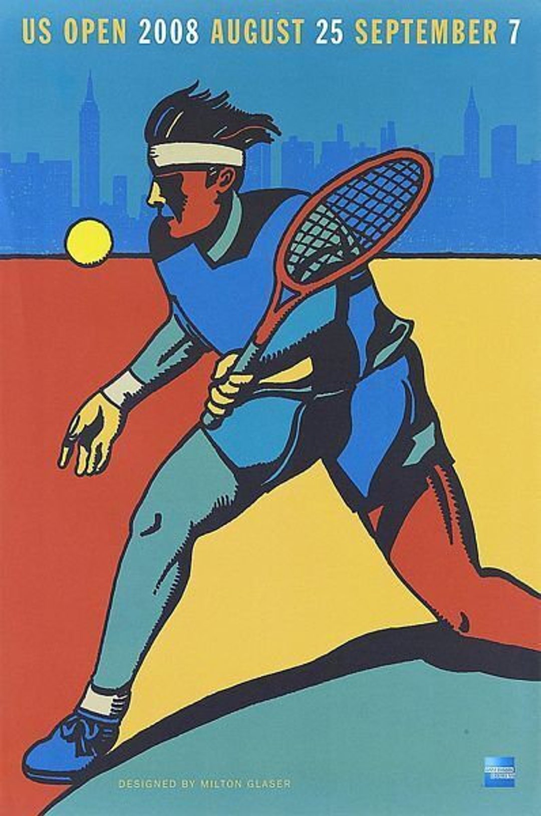 2008 Us Open Tennis Poster A3 Print - Etsy