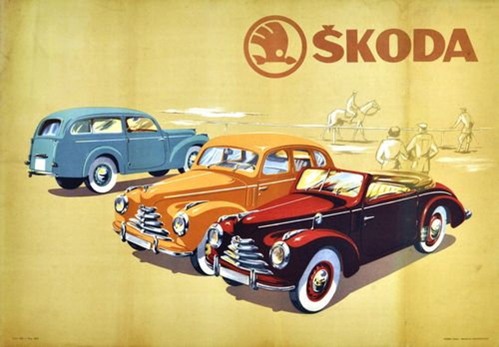 Vintage Skoda Auto Werbung Poster A3/A4 Print - Etsy.de