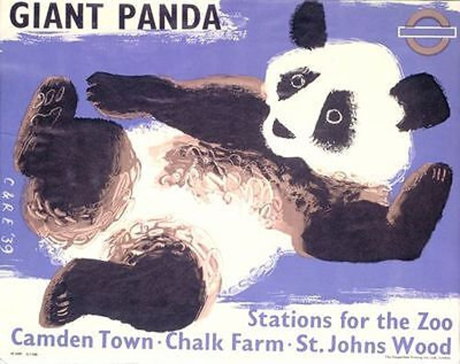 1939 London Zoo Giant Panda Poster A3 Print - Etsy