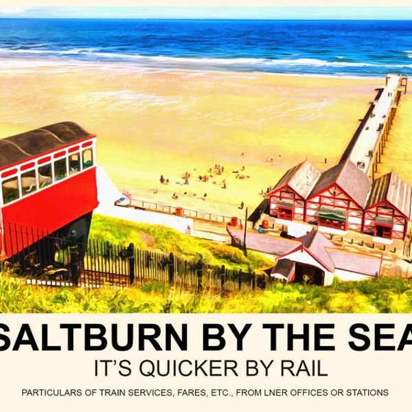 Saltburn by the Sea Railway - Etsy