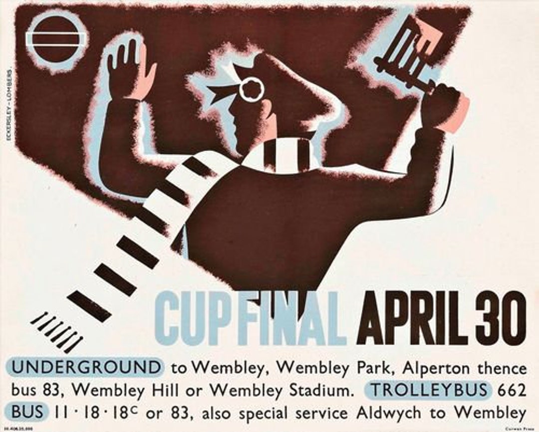 Vintage 1938 FA Cup Final Poster Reprint A3/A4 - Etsy