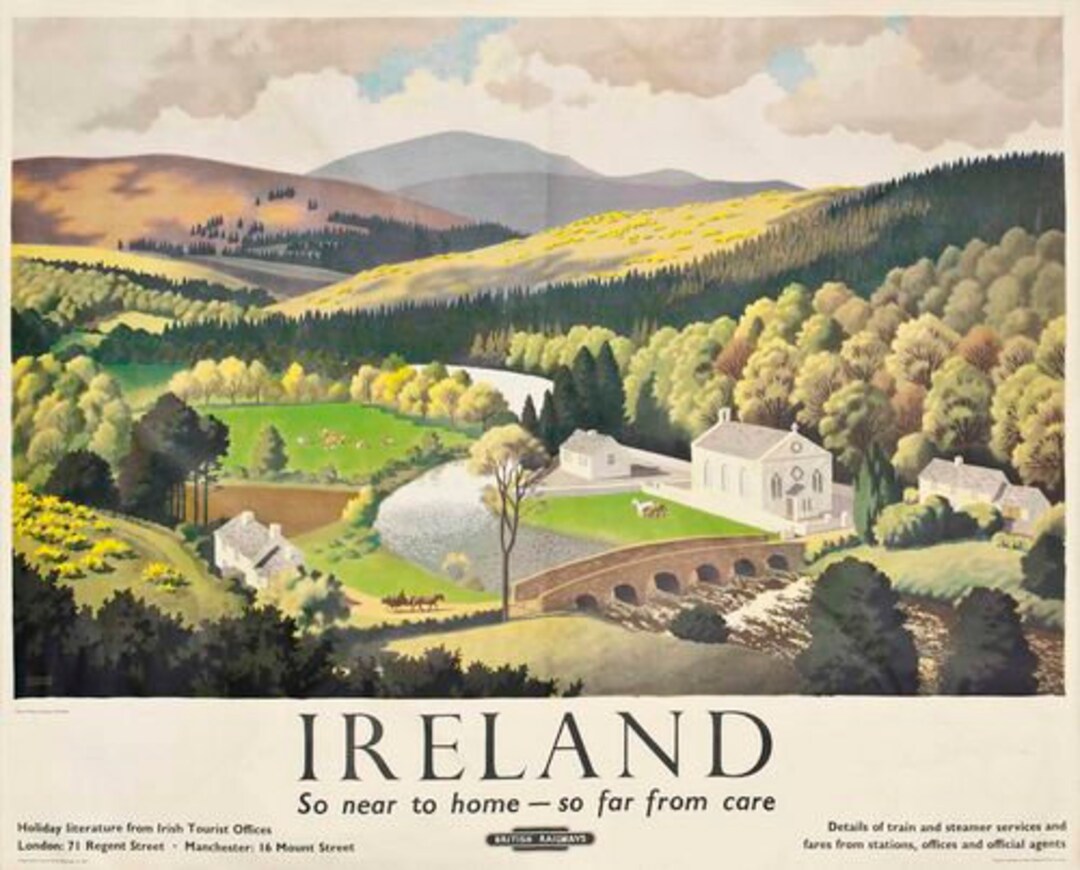 Vintage British Rail Ireland Railway Poster A3/A4 - Etsy UK