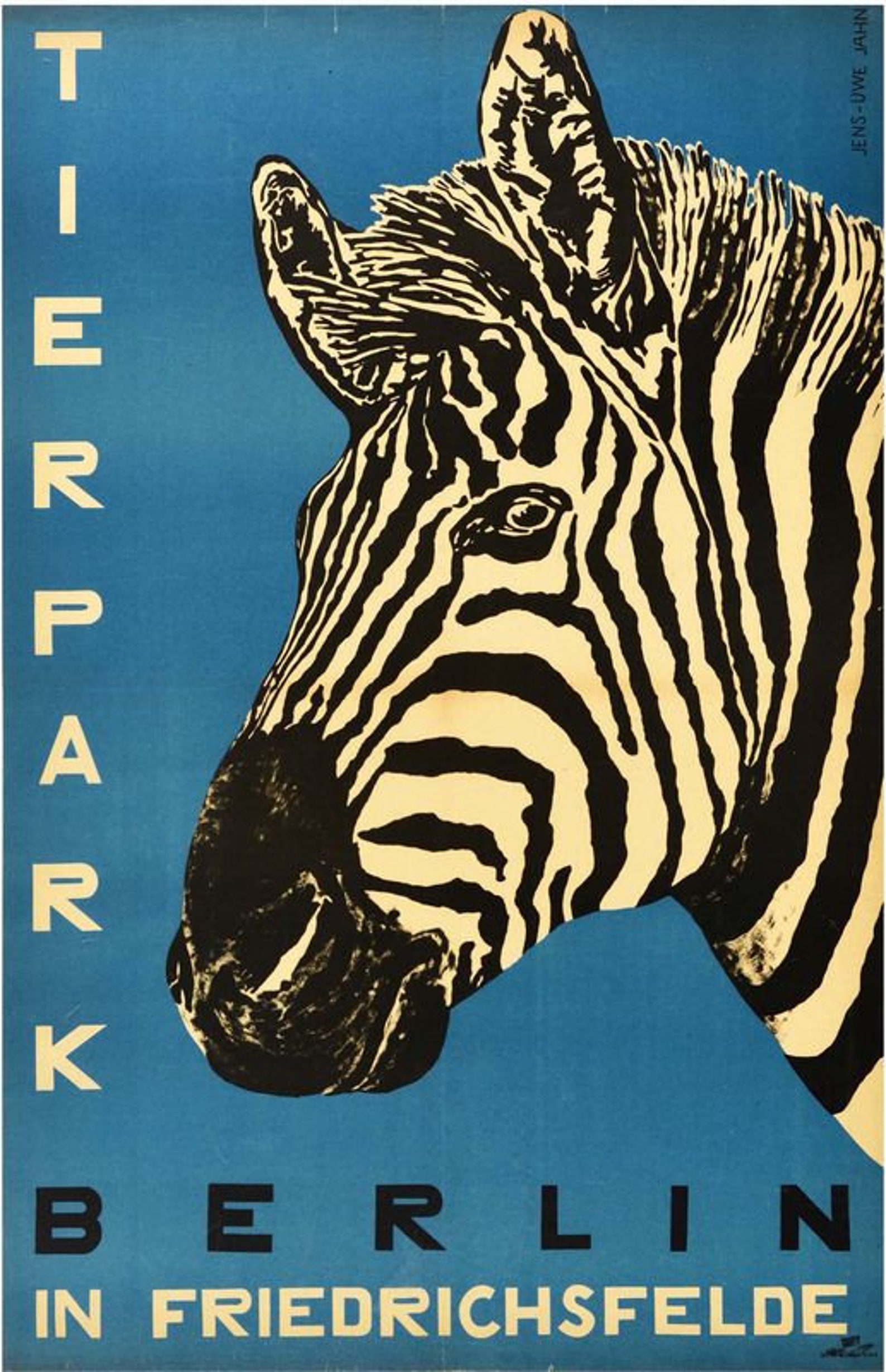 Vintage Tierpark Berlin Zoo Zebra Tourism Poster Print A3/A4 - Etsy