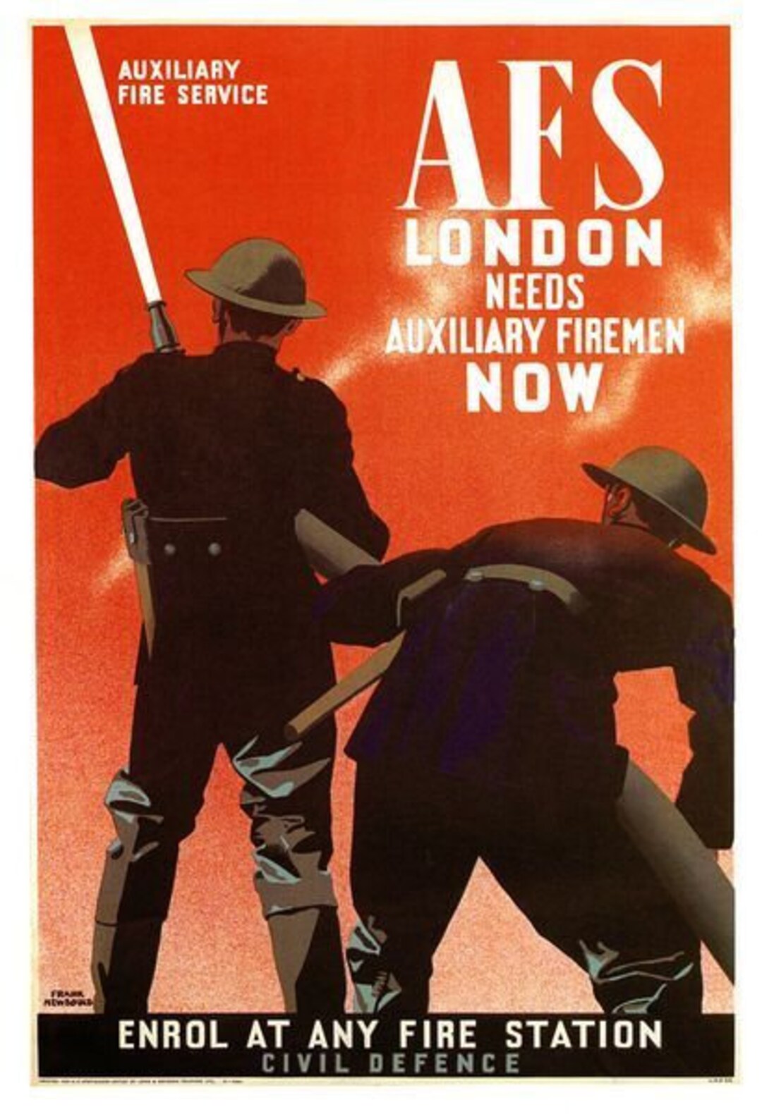 World War Two British Fire Service Recruitment Poster A3 Print - Etsy