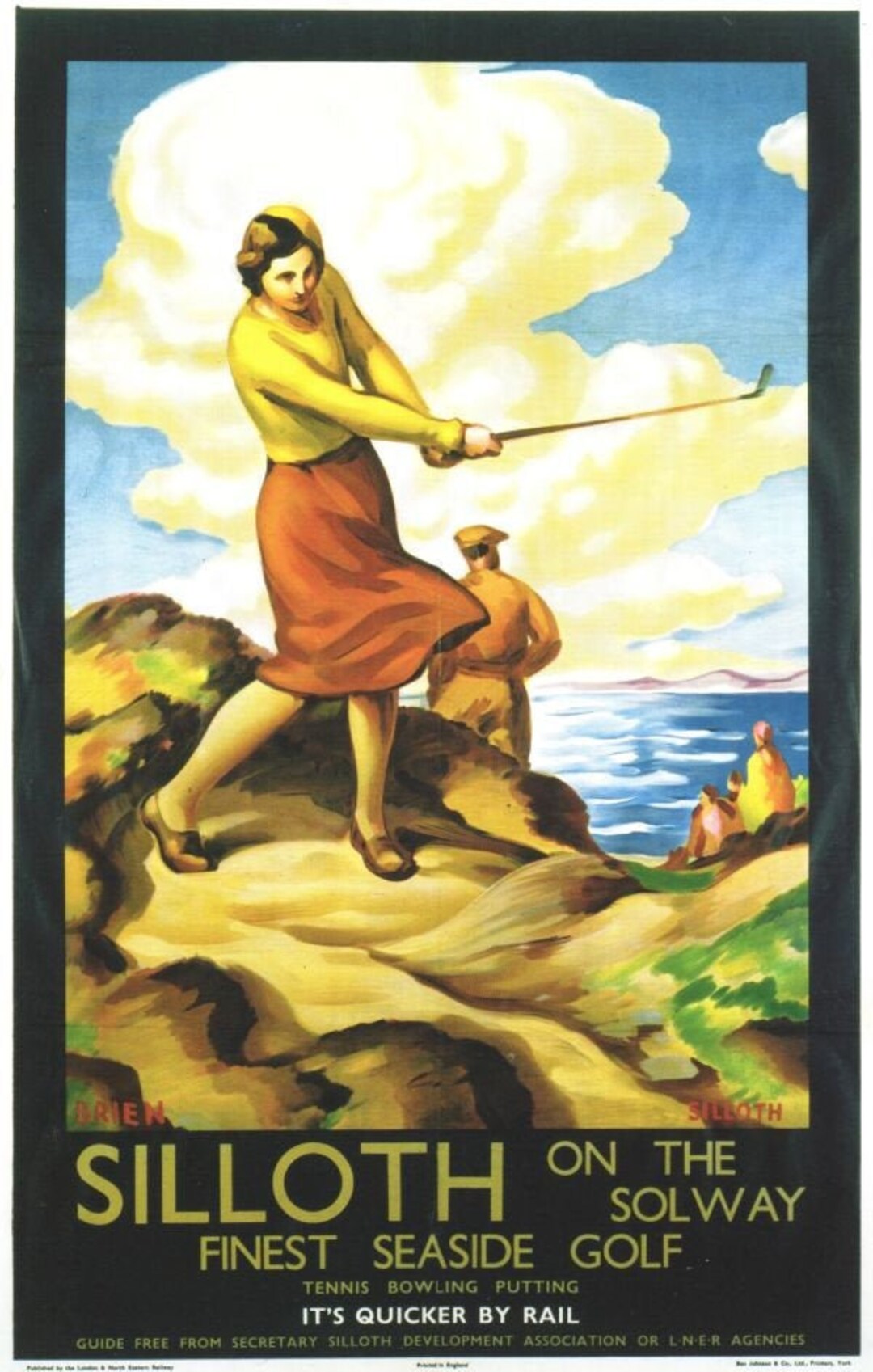 Vintage LNER Silloth Solway Coast Railway Poster A4/A3/A2/A1 Print - Etsy