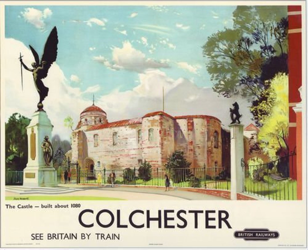 1950 British Railway Poster Colchester A3 / A2 Print - Etsy