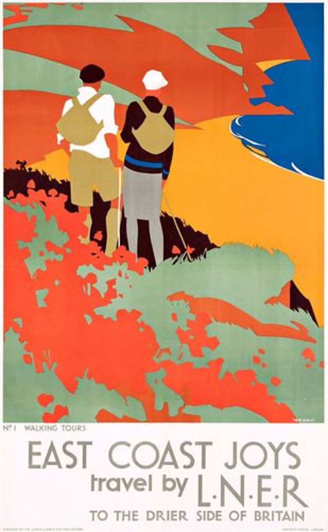 Vintage LNER East Coast Joys 6 Railway Poster A3/A4 - Etsy