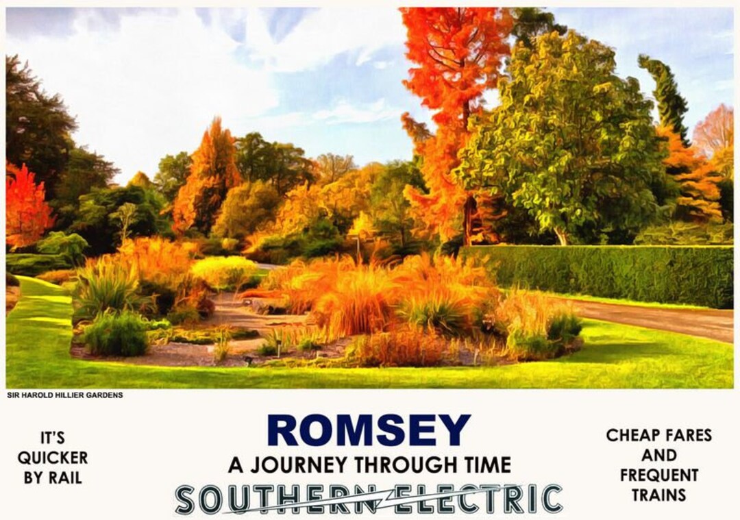 Vintage Style Railway Poster Romsey Hampshire A4/A3/A2 Print - Etsy