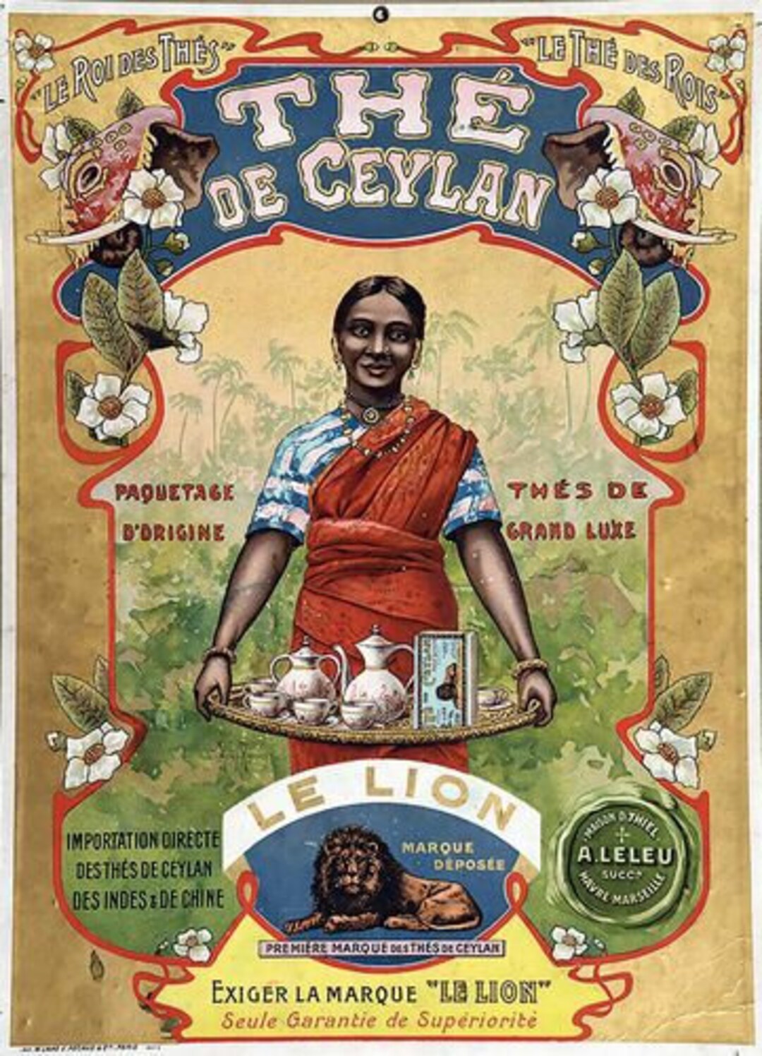 Vintage Ceylon Tea Advertisement Poster A3/A4 Print - Etsy