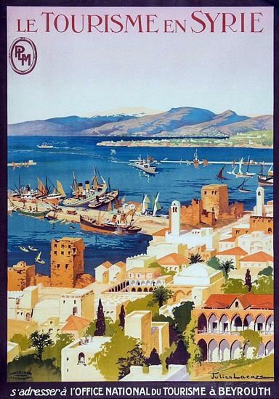 Vintage Syria Tourism Poster A3 Print - Etsy