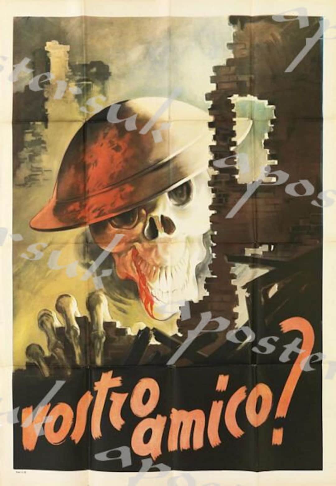 World War Two Italian Anti British Propaganda Poster A3/a4 - Etsy