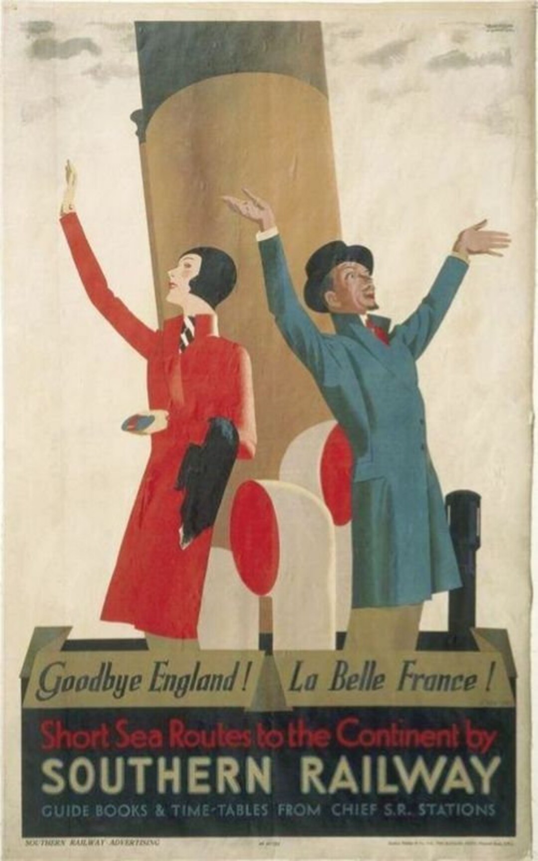 Vintage Southern Railways Goodbye England Railway Poster Print A3/A4 - Etsy