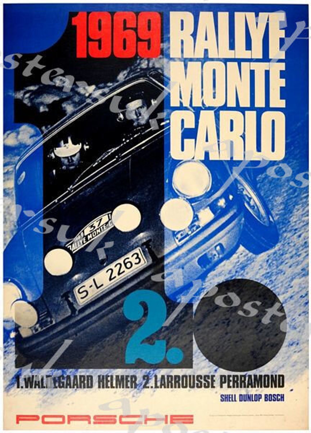 1969 Monte Carlo Rally Poster A3/a4 Print - Etsy