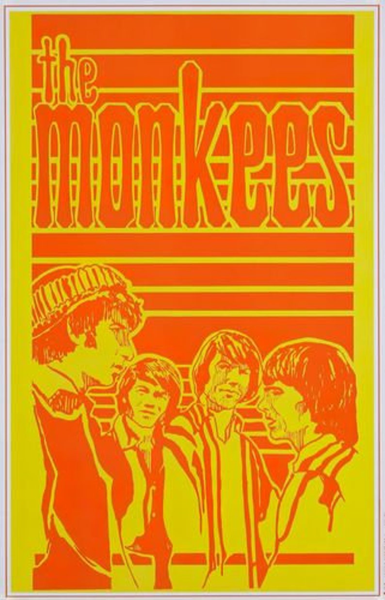 Vintage 1960's the Monkees Music Promo Poster Reprint A3/A4 - Etsy