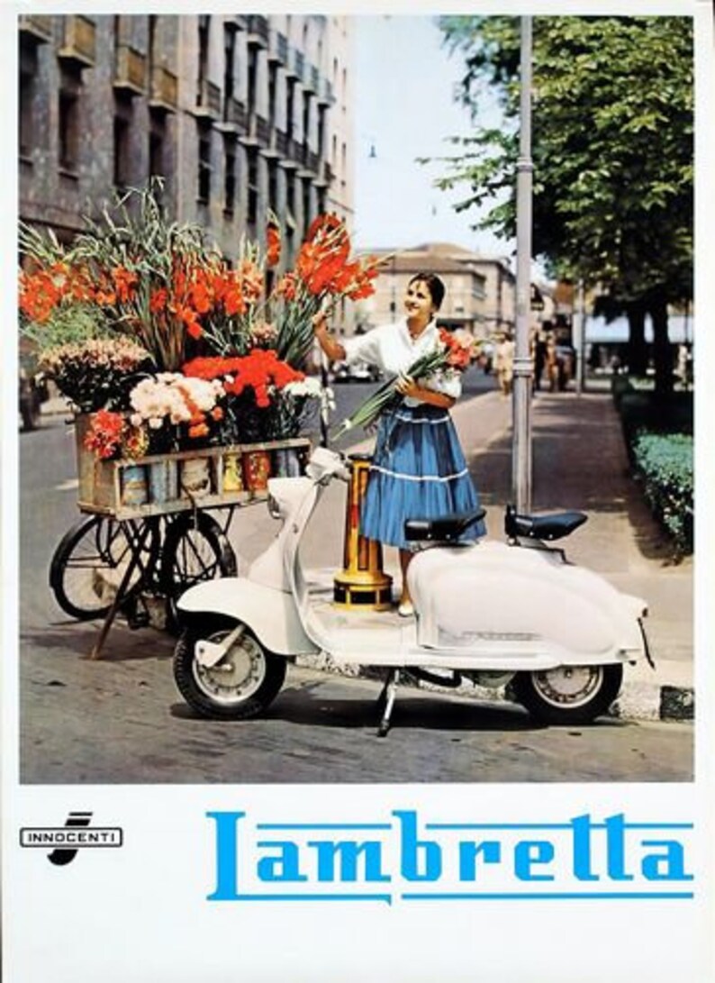 Vintage Lambretta Scooter Advertisement Poster A3/A4 - Etsy