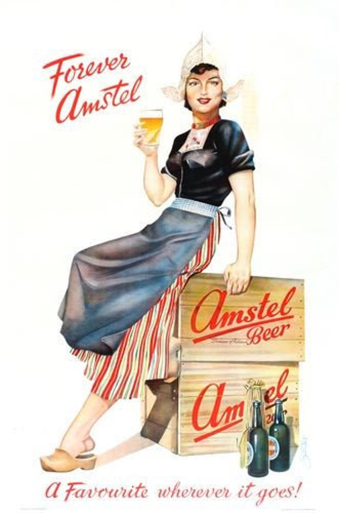 Vintage Amstel Beer Advertisement 2 Poster A3/A4 Print - Etsy