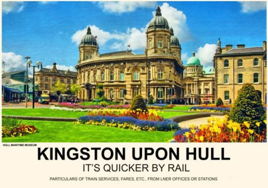 Vintage Style Railway Poster Hull A4/A3/A2 Print - Etsy