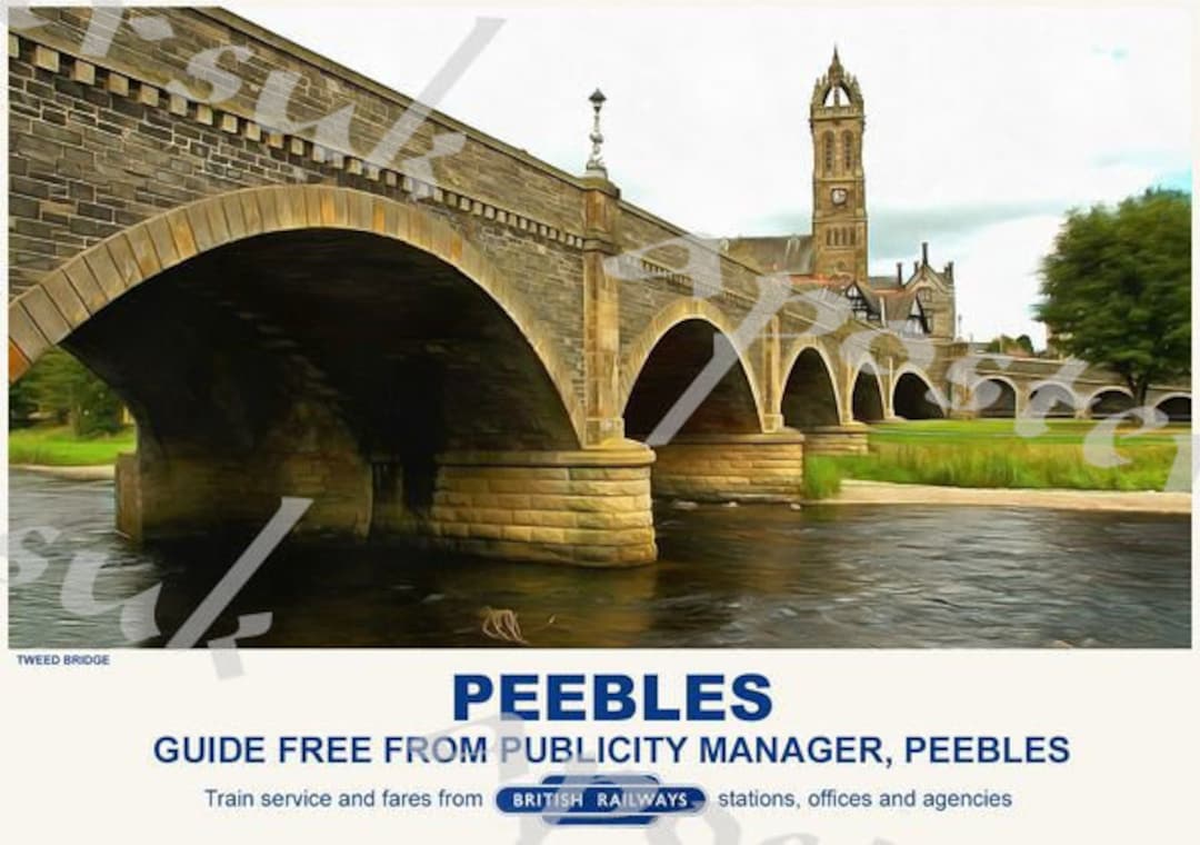 Vintage Style Railway Poster Peebles A4/a3/a2 Print - Etsy