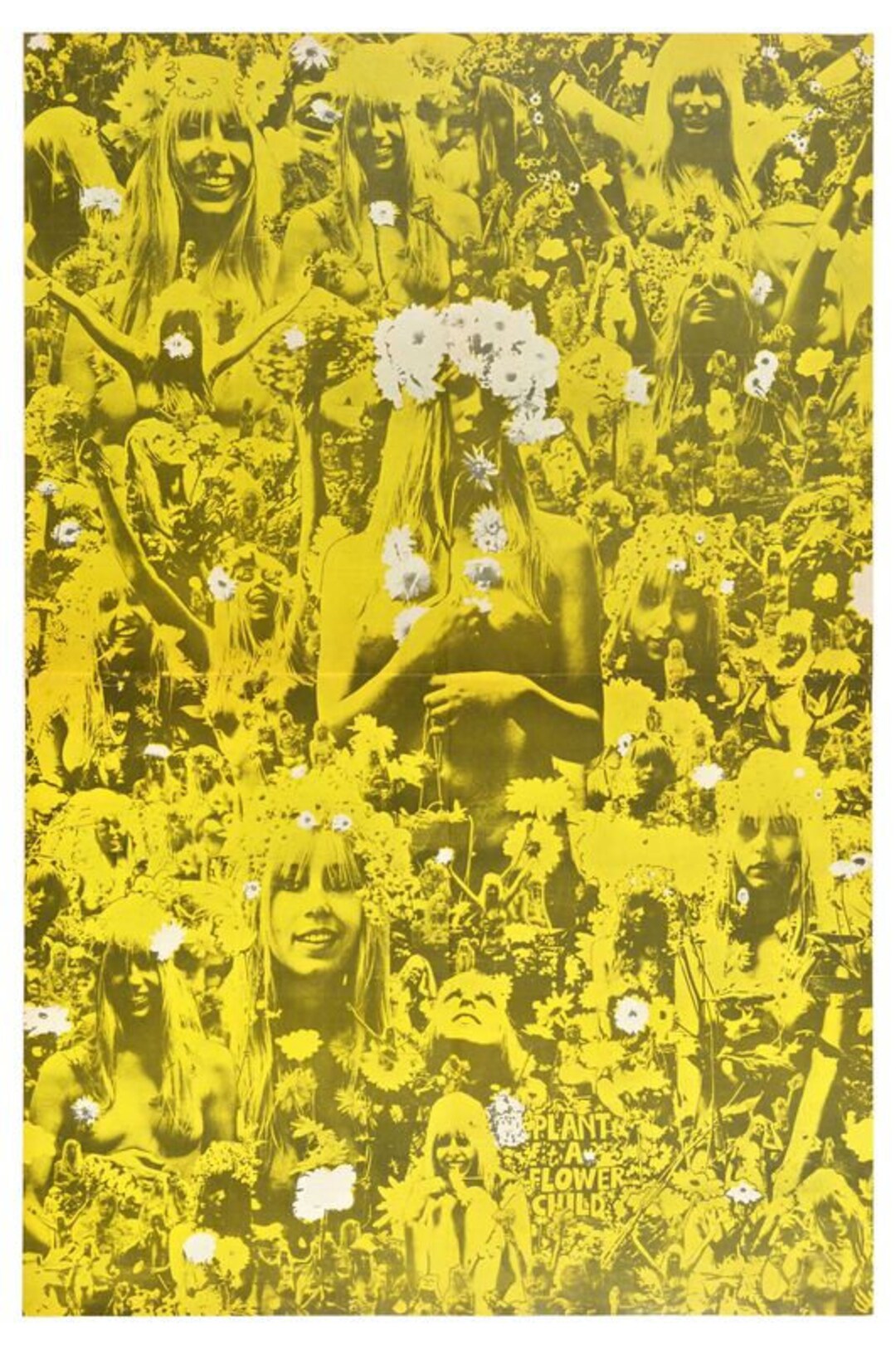 Vintage 1960's Flower Child Hippy Poster Print A3/A4 - Etsy