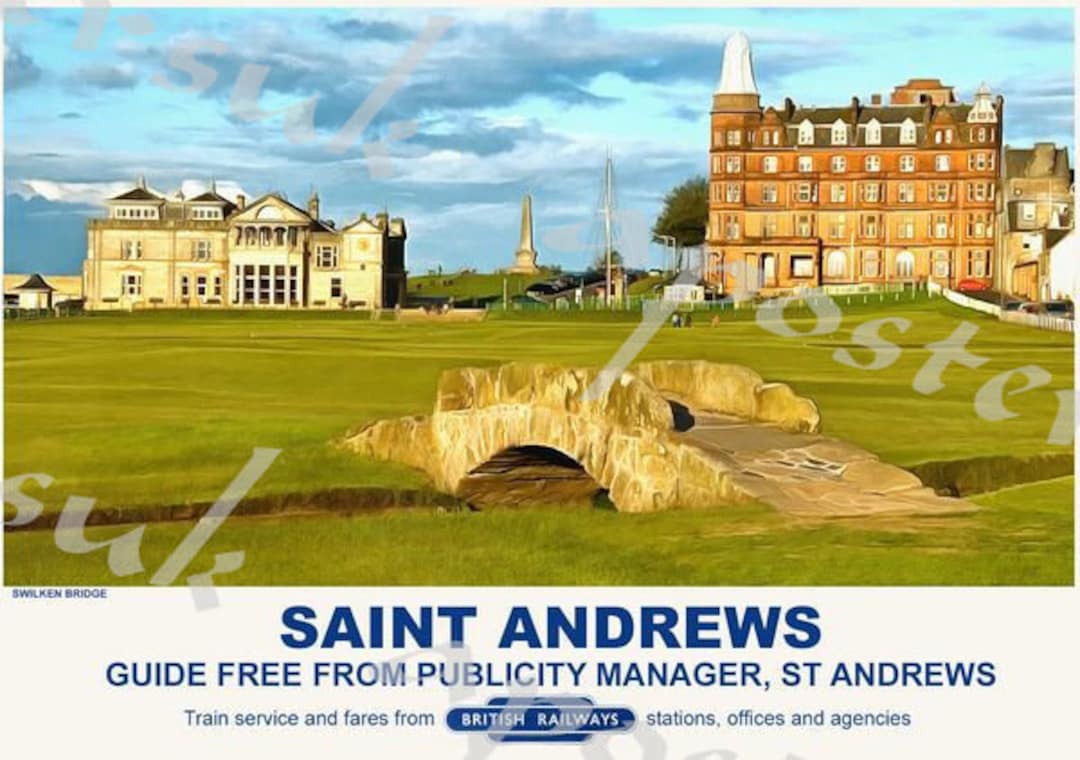 Vintage Style Railway Poster Saint Andrews A4/a3/a2 Print - Etsy