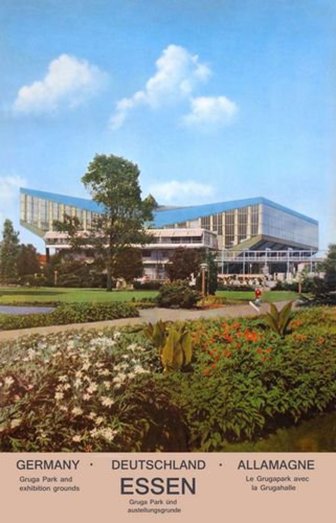 Vintage German Essen Tourism Poster A3/A4 Print - Etsy