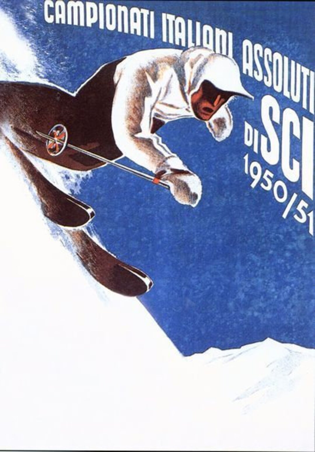 1951 Italian Ski Race Poster A3/a2/a1 Print - Etsy