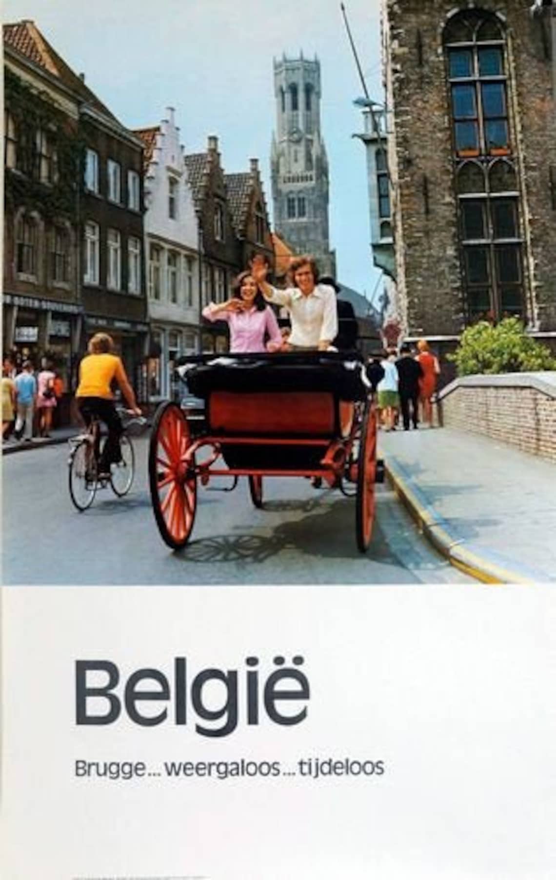 Vintage Brugge Belgium Tourism Poster A3/A4 Print - Etsy