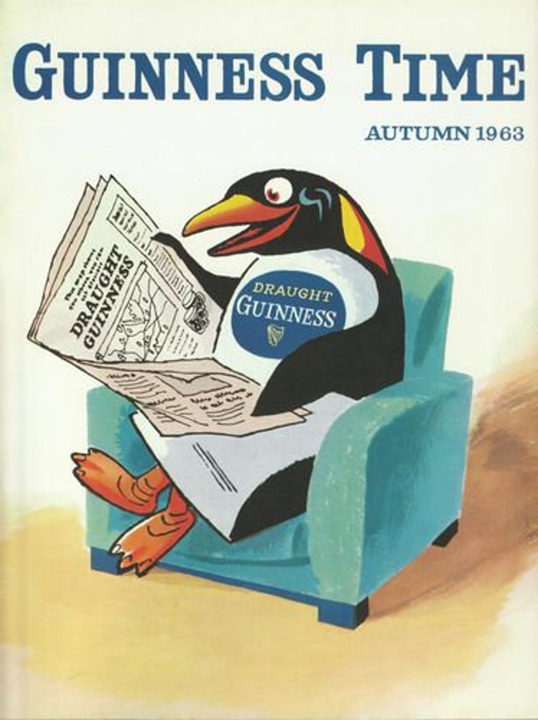 Vintage 1963 Guinness Time Advertisement Poster A4/A3/A2/A1 Print - Etsy