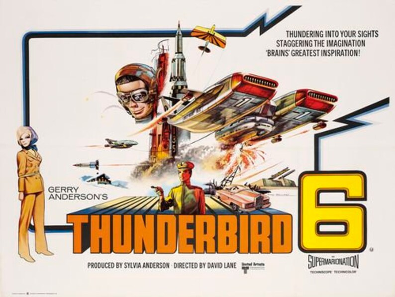Vintage Thunderbird 6 Movie Poster A3/A4 - Etsy