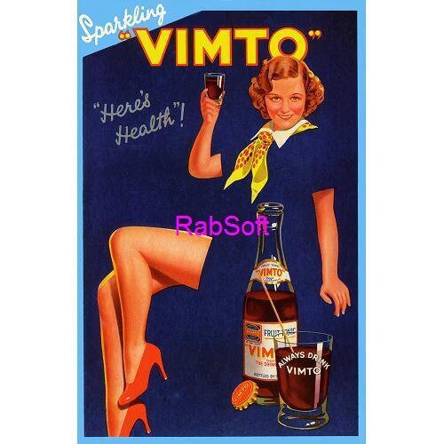 Vintage Vimto Advertising Poster Print A3/a4 - Etsy
