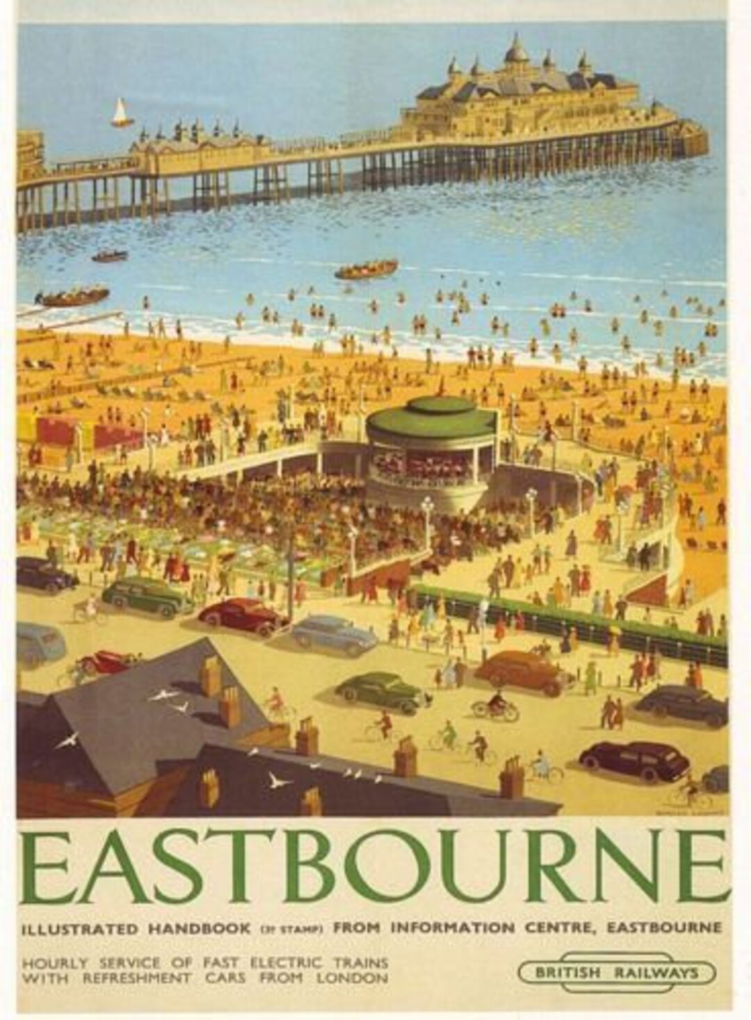 1950's Eastbourne British Railways A3 / A2 Print - Etsy
