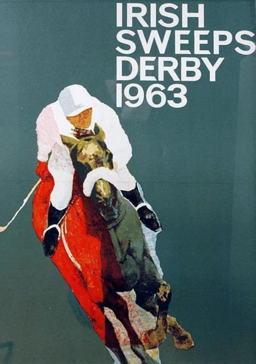 1963 Irish Sweeps Derby Horse Racing Poster A3 Print - Etsy