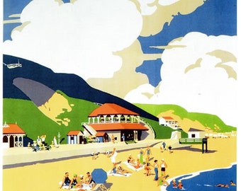 Vintage LNER Saltburn Railway Poster A3/A2/A1 Print - Etsy UK