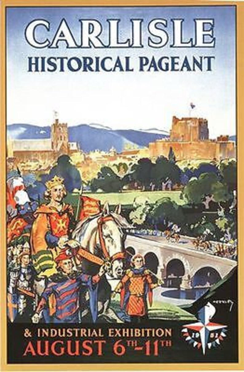 1951 Carlisle Historical Pageant Railway Poster A3/a2 Print - Etsy
