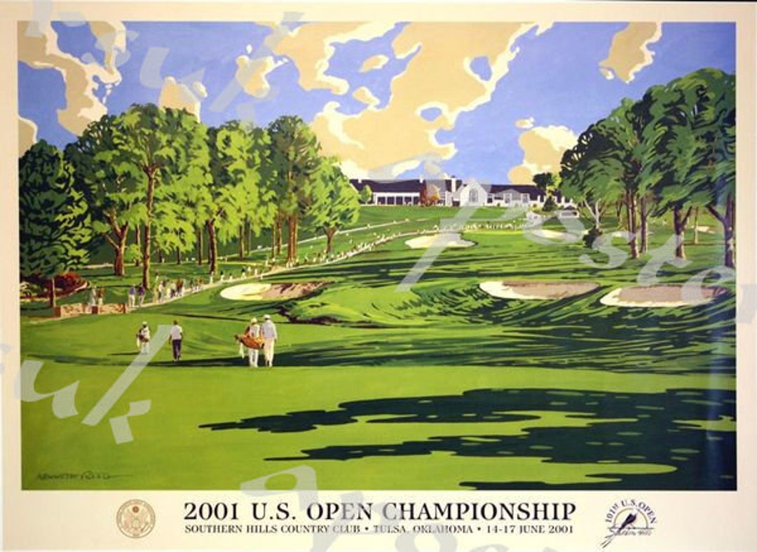 2001 Us Open Golf Souvenier Print Poster A3/a4 Print - Etsy