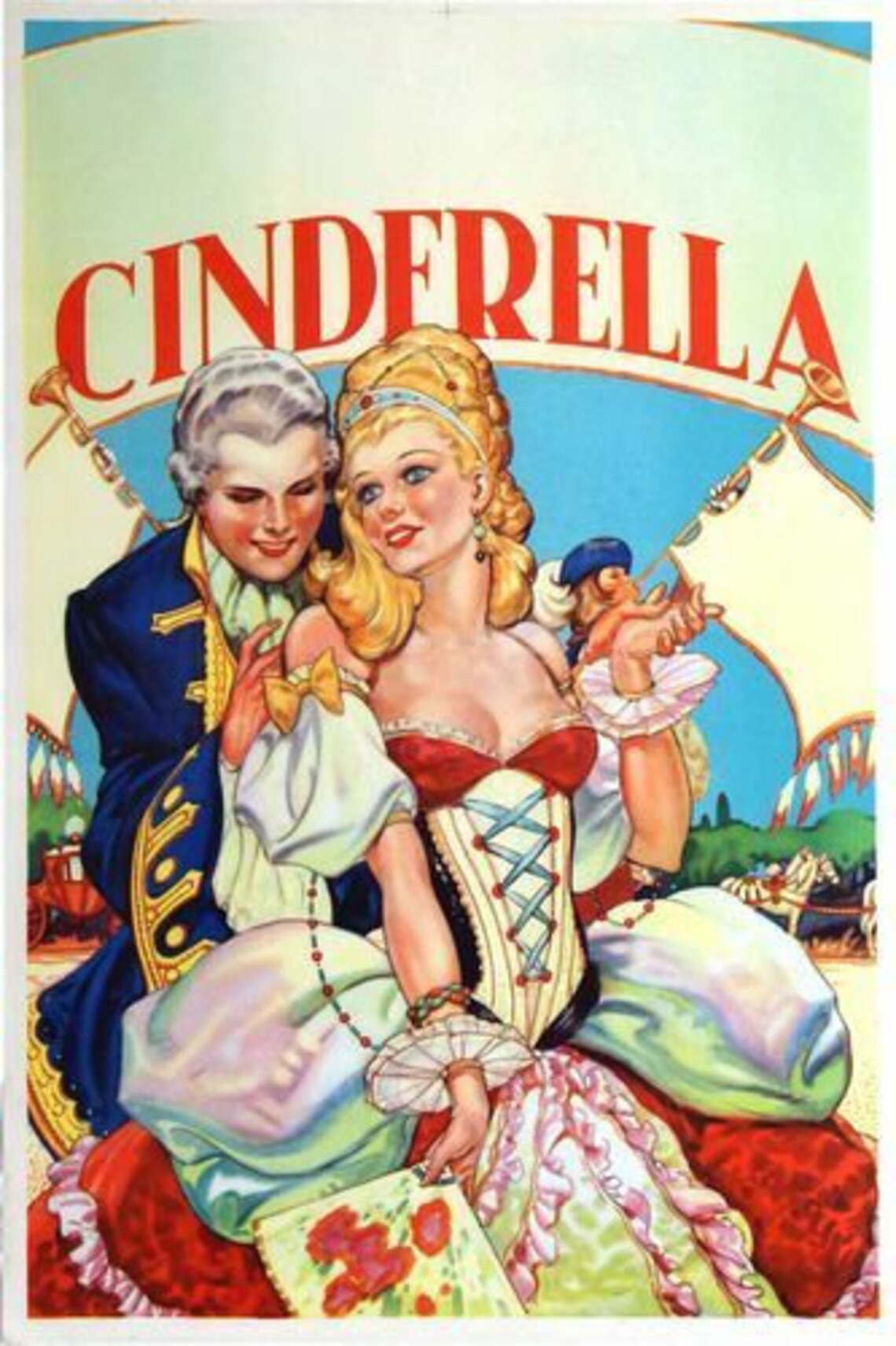 Vintage Traditional British Pantomime Cinderella Poster Print A3/a4 - Etsy