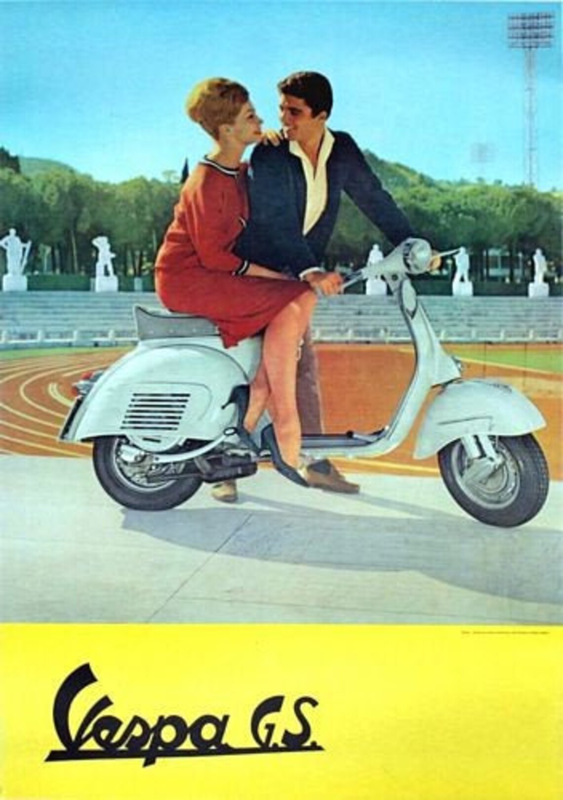 Vintage Vespa Motor Scooter Advertisement Poster A3/A4 Print - Etsy