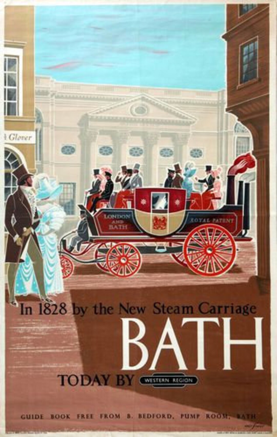 Vintage British Rail Bath Steam Carriages Railway Poster A3/A4 Print - Etsy