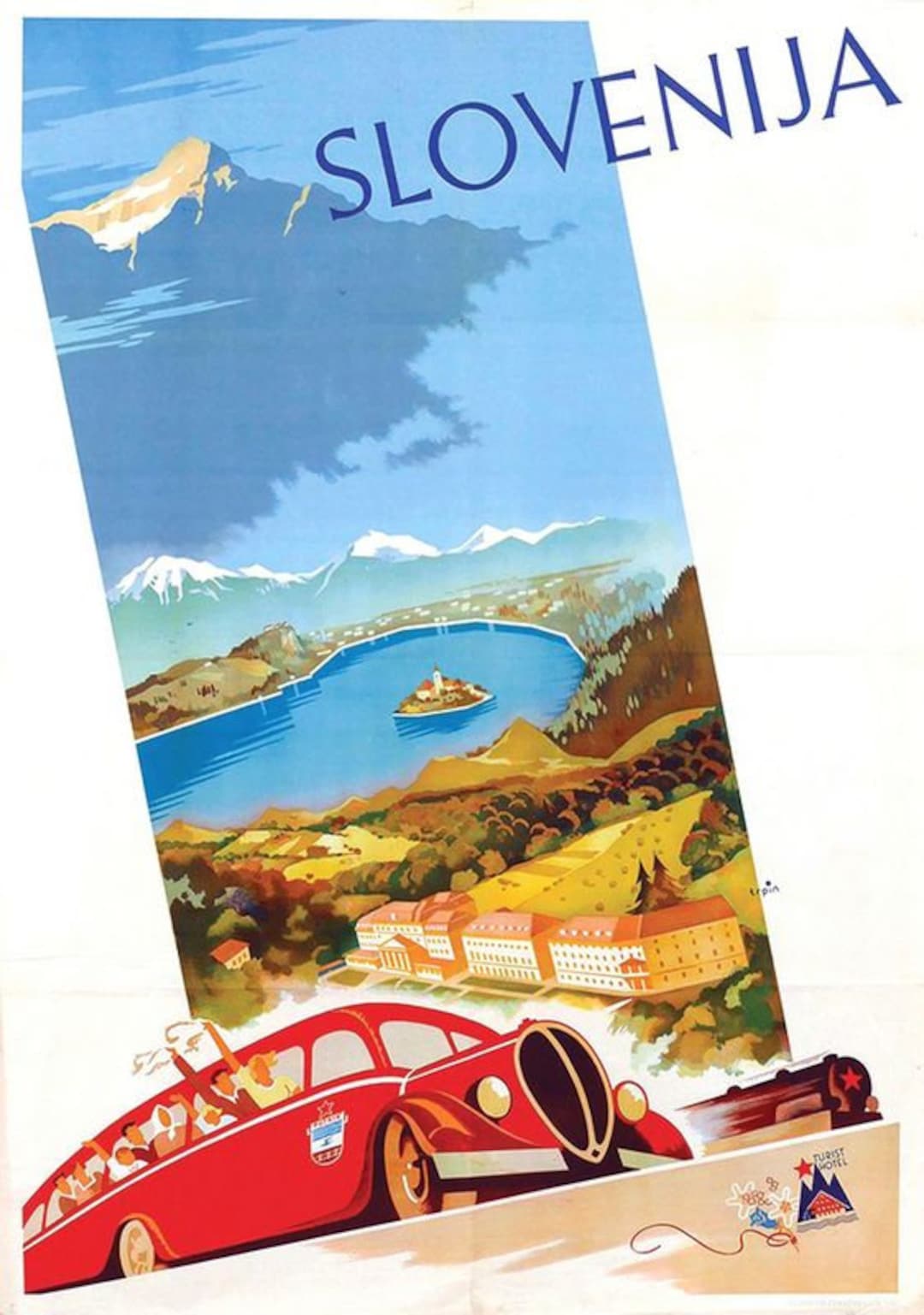 Vintage Slovenia Tourism Poster Print A3/A4 - Etsy