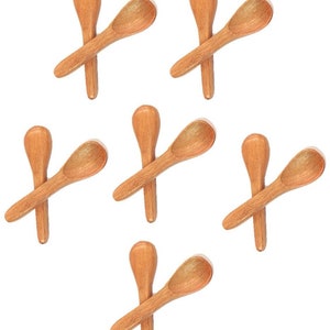 Wooden Tiny Spoons Salt/sugar Mini Spoons Pack of 50 Pieces Handmade ...