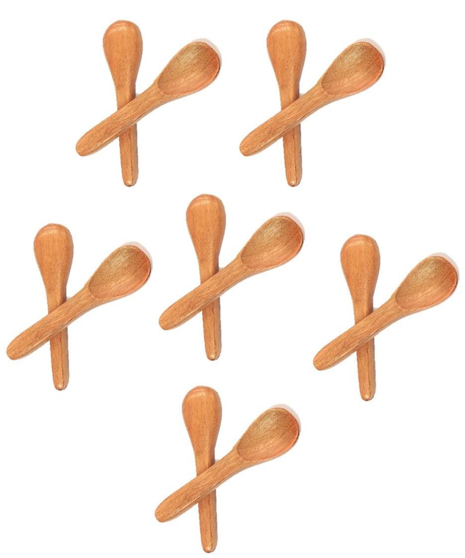 Personalized - Wooden Tiny Spoons Salt/sugar Mini Spoons Pack of 50/100 Pieces Handmade Mini ...