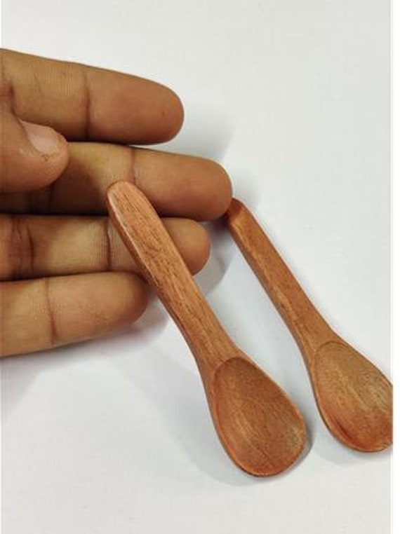 Wooden Tiny Spoons Salt/sugar Mini Spoons Pack of 50 Pieces - Etsy