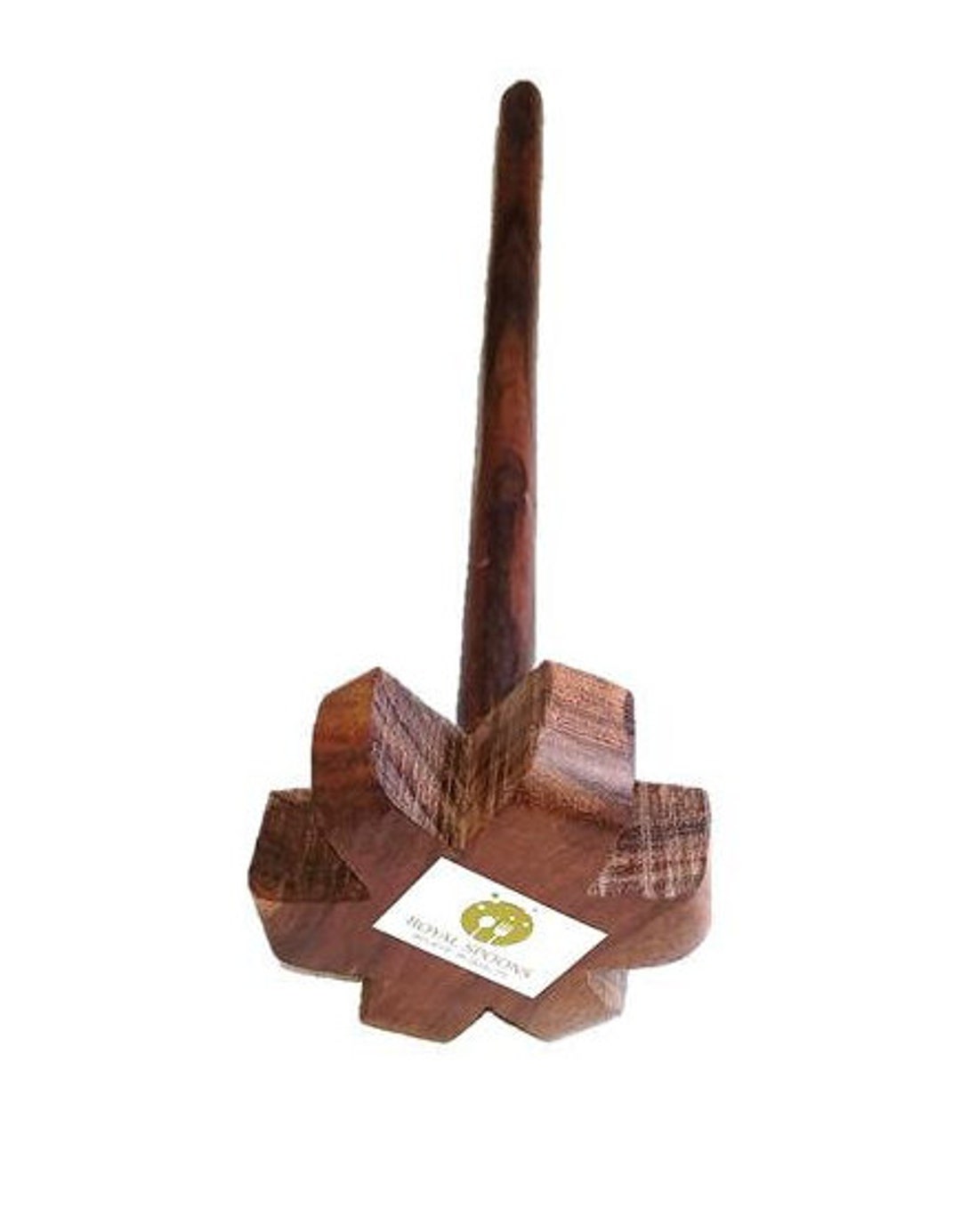 Wooden Whisk Whisk Beater Milk Curd Hand Mixer Crusher Mixing Handmade ...