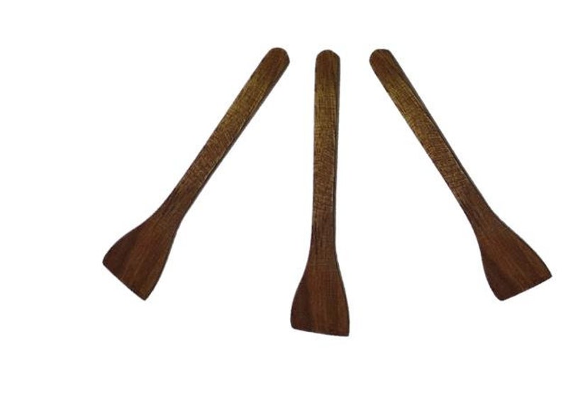 100 Mini Wooden Cosmetic Spatulas - Sharp End, Eco Friendly - Etsy