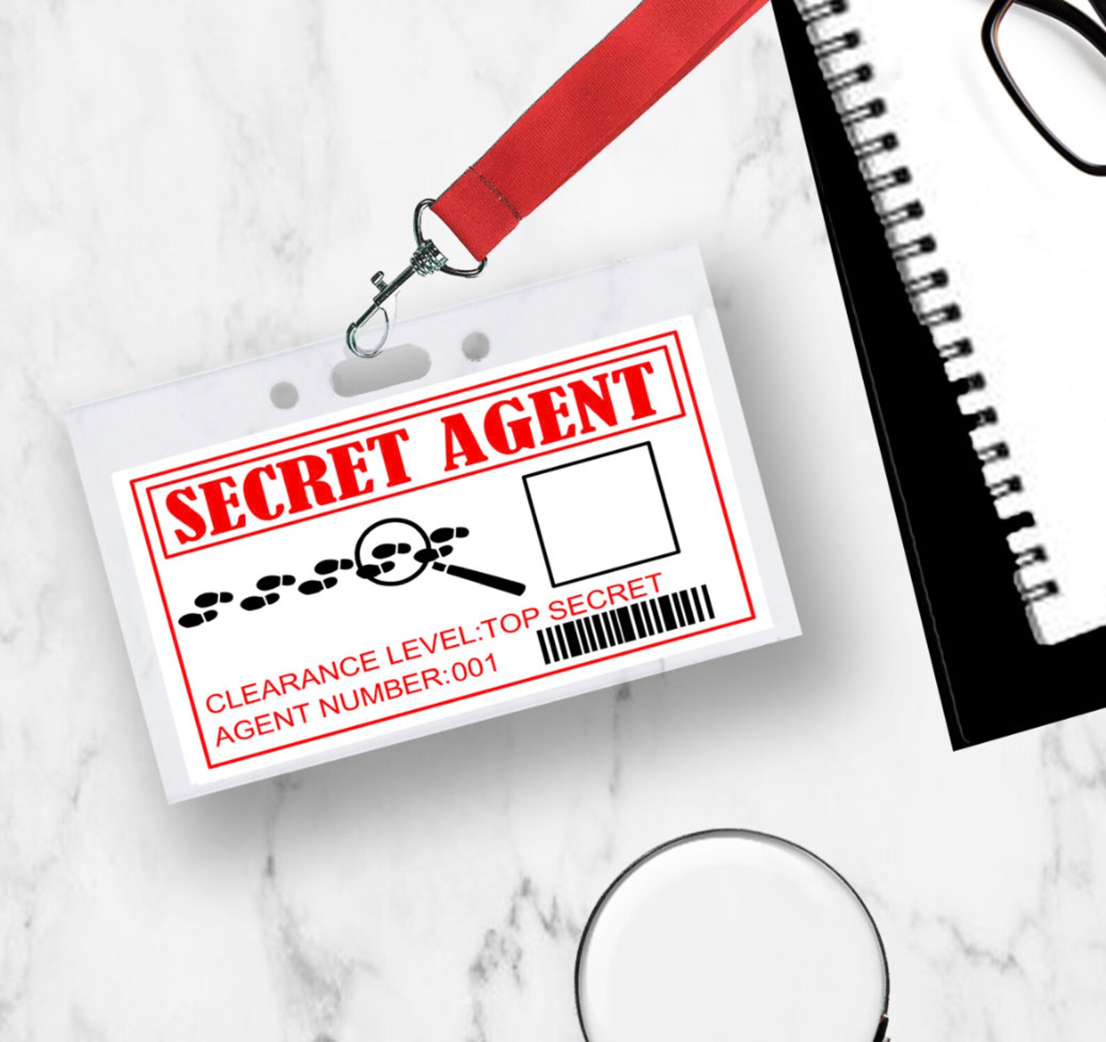 Printable ID Badges Secret Agent ID Card for Spy Birthday - Etsy Finland
