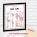 Printable Code Name Chart - Spy Birthday Party Game - Secret Agent ...