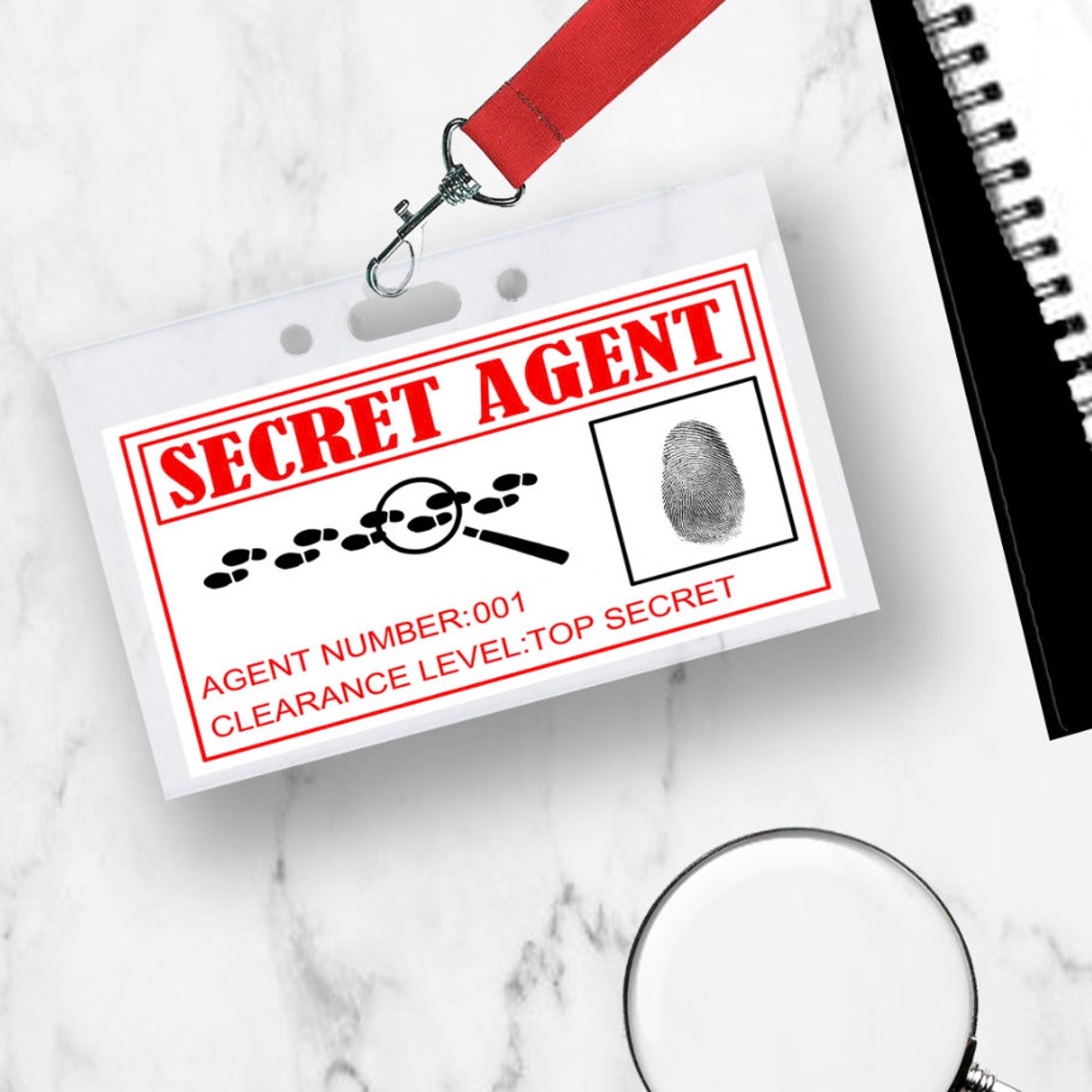 Printable Spy Secret Agent ID Badge James Bond - Etsy España