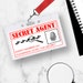 Printable Spy Secret Agent ID Badge James Bond Identification Card for ...
